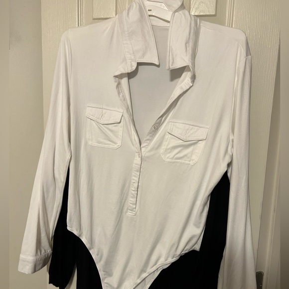 Fashion Nova | Tops | Button Up Bodysuit Style | Poshmark